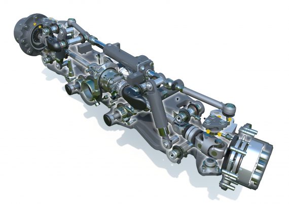 New MF front axle suspension enhances MF 3700 series traction and ...