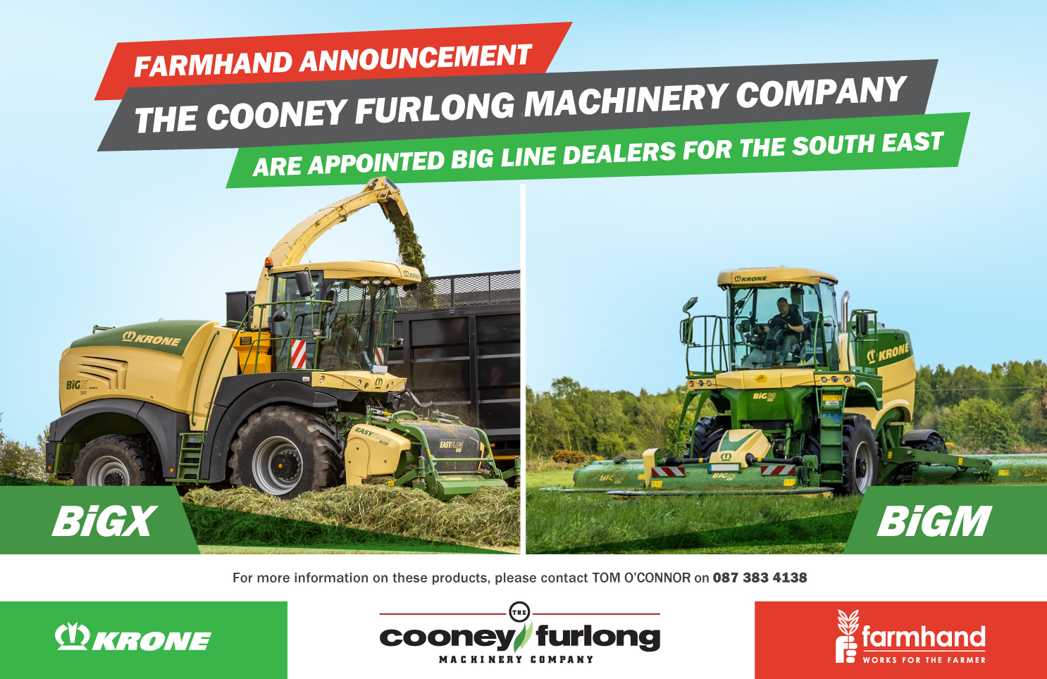 Cooney Furlong Machinery Company appointed Krone Big Line dealer for ...