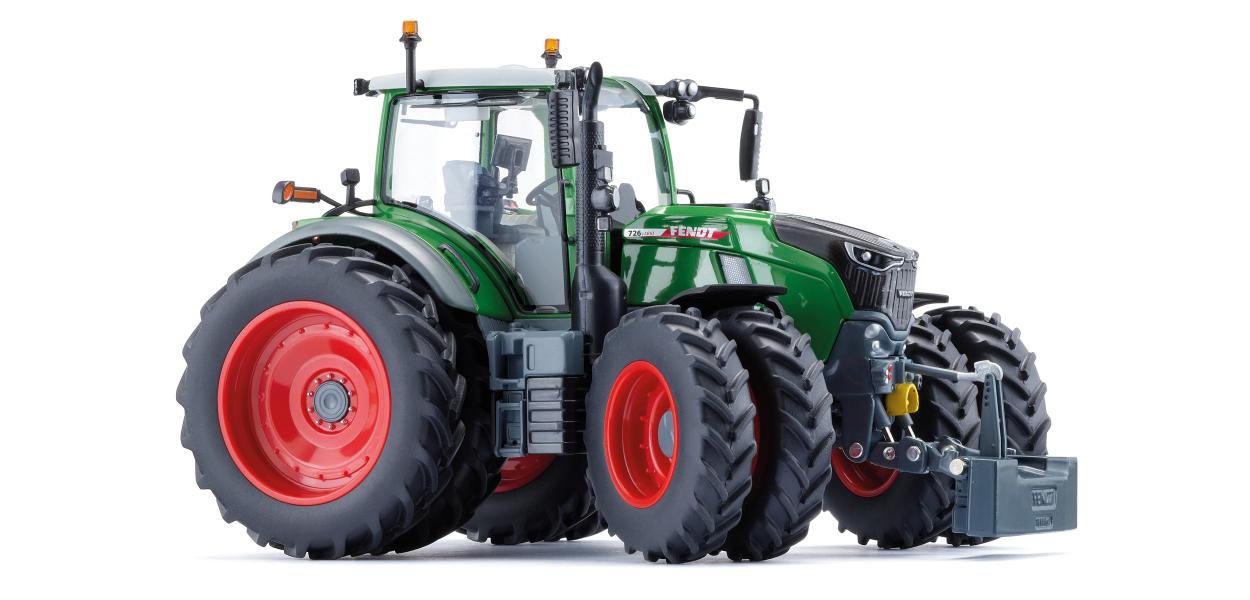 Row crop tyres turn the WIKING model Fendt 726 Vario into hulking US ...